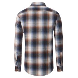 Casamoda Herren Flanellhemd "Casamoda Flanellhemd Langarm kariert", bunt, Gr. M, kariert, 100% Baumwolle, Hemden