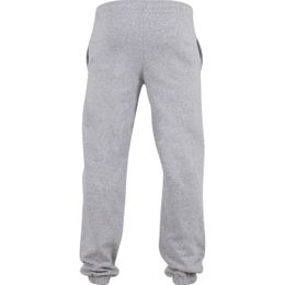 Urban Classics Herren Jogginghose "Urban Classics Basic Essential Sweatpants", grau, Gr. XXL, unifarben, 50% Baumwolle, 50% Polyester, Hosen