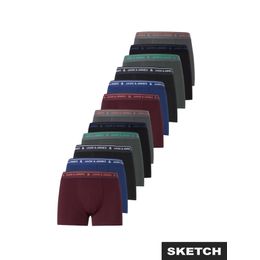 Jack & Jones JACK & JONES Herren Trunk "JACLAWRENCE TRUNKS 12 PACK", Gr. Mschwarz pack:schwarz, 2xblauprint, 2xwinetasting, 2xiron gate, 2xschwarz navy, 2xurban
