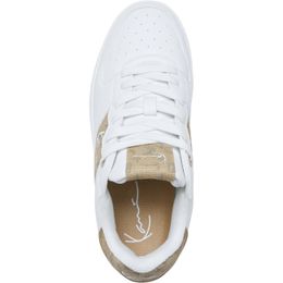 Karl Kani Damen Trainingsschuh "Karl Kani Damen KKFWKGS000045 Karl Kani 89 Classic GS", Gr. 38,5wei&szlig;, beige, Leder, Schuhe