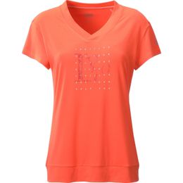 LPO Damen Funktionsshirt "Damen Funktionsshirt Brietta"fiery coral, Gr. 44, Wirkware: Jersey fabric - 90% PES, 10% EL, Shirts