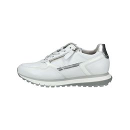 Gabor COMFORT Damen Sneaker "Gabor Comfort Sneaker Glattleder", Gr. 38, wei&szlig;, Glattleder, Schuhe