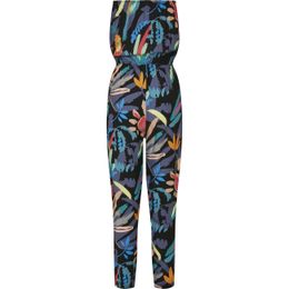Urban Classics Damen Jumpsuit "Urban Classics Damen Ladies Viscose Bandeau Jumpsuit", bunt, Gr. M, 100% Viskose, Overalls