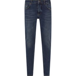 2Y Premium Herren Bequeme Jeans "2Y Premium Herren 2Y Skinny Fit Jeans"blau, Gr. 29, unifarben, 97% Baumwolle, 3% Elasthan, Jeans