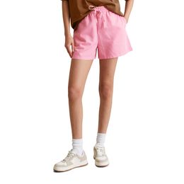 Marc O'Polo Damen Shorts "aus Baumwolle-Leinen-Mix"soft pink, Gr. XL, MARC O'POLO DENIM, unifarben, Obermaterial: 53% Leinen, 47% Baumwolle, Hosen