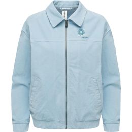 Ragwear Damen Outdoorjacke "Melvene Cordy", blau, Gr. M, Cord, Obermaterial: 98% Baumwolle, 2% Elasthan. Innenfutter: 65% Polyester, 35% Baumwolle,
