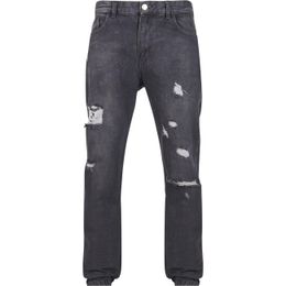 Bequeme Jeans 2Y Premium "2Y Premium Herren 2Y Tapered Fit Jeans", Herren, Gr. 32, Normalgr&ouml;&szlig;en, schwarz, 97% Baumwolle, 3% Elasthan, unifarben, normal, Jeans
