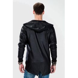 Cipo & Baxx CIPO & BAXX Herren Allwetterjacke "Jacke", schwarz, Gr. M, unifarben, Stoff, 75% Viskose, 20% Nylon, 5% Elasthan, Jacken, im unifarbenen Look