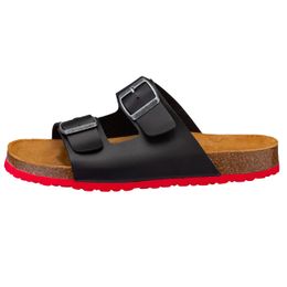 Lico Herren Pantolette "Pantolette Bioline Concrete", Gr. 38, schwarz, Synthetik, Schuhe