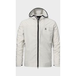 Sch&ouml;ffel SCH&Ouml;FFEL Herren Fleecejacke "Fleece Hoody Style Enixa MEN", wei&szlig;, Gr. 56, Oberstoff: 92% Polyester, 8% Elasthan, Jacken