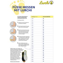 Lurchi Kinder Klettschuh "Berry", Gr. 27altrosa, wei&szlig;, Leder, Veloursleder, Schuhe, Sneaker, Halbschuh, Freizeitschuh, Gr&ouml;&szlig;enschablone zum Download