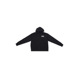 DROPSIZE Herren Kapuzensweatshirt "Dropsize HEAVY OVERSIZE EMBO HOODIE", schwarz, Gr. XS, bedruckt, 70% Baumwolle, 30% Polyester, Sweatshirts