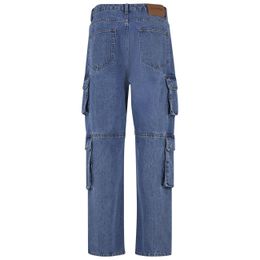 2Y STUDIOS Herren Bequeme Jeans "2Y Studios 2Y Aidan Cargo Baggy Jeans", blau, Gr. 31, unifarben, 100% Baumwolle, Jeans