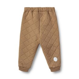 Wheat M&auml;dchen Stoffhose "Wheat Thermo Pants Alex", braun, Gr. 92, unifarben, 100% Polyester (Recycelt), Hosen