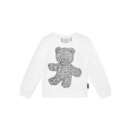 Philipp Plein M&auml;dchen Sweatshirt "Teddy"01, wei&szlig;, Gr. 8, Obermaterial: 5% Elasthan, 95% Baumwolle, Sweatshirts