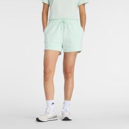 New Balance Damen Shorts "Sport Essentials French Terry Short"cosmic jade, Gr. XL, Obermaterial: 60% Baumwolle, 40% Polyester, Hosen, atmungsaktiv,