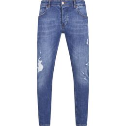 2Y Premium Herren Bequeme Jeans "2Y Premium Herren 2Y Skinny Fit Jeans", blau, Gr. 31, unifarben, 97% Baumwolle, 3% Elasthan, Jeans
