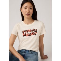Levi's LEVI'S Damen T-Shirt "LSE THE PERFECT TEE", rosa, Gr. XS, bedruckt, Jersey, Obermaterial: 100% Baumwolle, Shirts, mit Logodruck
