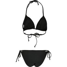 Urban Classics Damen B&uuml;gel-Bikini "Urban Classics Damen Ladies Recycled Triangle Bikini", schwarz, Gr. XL, 83% Polyester, 17% Elasthan, Bikini-Sets