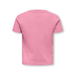KIDS Only M&auml;dchen T-Shirt "KMGVEGA LIFE SS REG EMB TEE BOX JRS NOOS", rosa, Gr. 104, Jersey, Obermaterial: 100% Baumwolle, Shirts