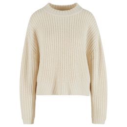 Urban Classics Damen Fleecepullover "Urban Classics Ladies Wide Basic Oversized Sweater", beige, Gr. XXXL, unifarben, 100% Polyacryl, Sweatshirts