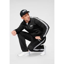 Lonsdale Herren Trainingsanzug "WYBERTON", schwarz, Gr. S, unifarben, Obermaterial: 100% Polyester, Sportanz&uuml;ge, mit Rei&szlig;verschlusstaschen an
