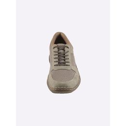 Rieker Herren Schn&uuml;rschuh, Gr. 46, beige, Lederimitat, Textil, Schuhe