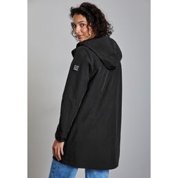 Street One Damen Kurzjacke, schwarz, Gr. 34, unifarben, Stoff, Obermaterial: 60% Polyester, 40% Nylon. Futter: 100% Polyester, Jacken, mit Kapuze