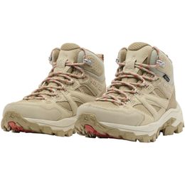 Jack Wolfskin Damen Wanderschuh "VOJO TOUR TEXAPORE MID W", Gr. 41, beige, Synthetik, Textil, Schuhe, Wasserdicht, Trekkingschuh
