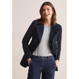 Cecil Damen Trenchcoat, blau, Gr. XXL, unifarben, Web, Obermaterial: 100% Baumwolle; Futter: 100% Polyester, M&auml;ntel, mit Bindeg&uuml;rtel