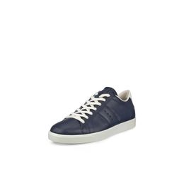 Ecco Damen Sneaker "STREET LITE W", Gr. 40, blau, Leder, Schuhe, Schn&uuml;rschuh, Freizeitsneaker, Halbschuh in Retro-Optik