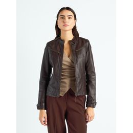 Maze Damen Lederjacke "31Ryana", braun, Gr. XL, Obermaterial: 100% Lammleder. Futter: 100% Baumwolle. &Auml;rmelfutter: 100% Polyester, Jacken
