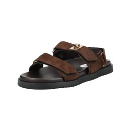 Steve Madden Damen Riemchensandale "Steve Madden Sandalen Veloursleder", Gr. 40, braun, Veloursleder, Schuhe