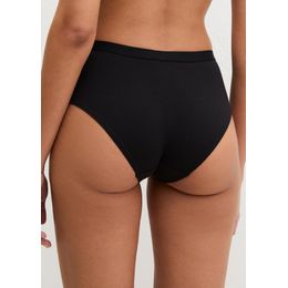 Marc O'Polo MARC O'POLO Damen Panty "Essentials", Gr. XL, schwarz-wei&szlig;, Single Jersey, Obermaterial: 95% Baumwolle, 5% Elasthan, Unterhosen, mit elastischem