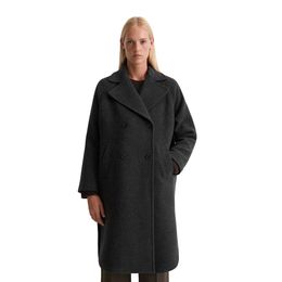 Marc O'Polo Wollmantel MARC O'POLO "aus Wolle-Mix", Damen, Gr. 34, dunkelgrau melange, Obermaterial: 71% Wolle, 26% Polyamid, 3% Sonstige Fasern. Futter: 100% Polyester, unifarben, relaxed fit, M&auml;ntel