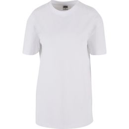 Urban Classics Damen T-Shirt "Urban Classics Damen Ladies Oversized Boyfriend Tee"wei&szlig;, Gr. XL, unifarben, 100% Baumwolle, Shirts