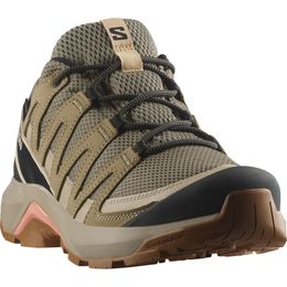 Salomon Damen Wanderschuh "X-ADVENTURE RECON GORE-TEX W", Gr. 43, rosa, Leder, Textil, Schuhe, wasserdicht dank Gore-Tex Membrane