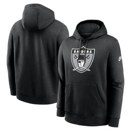 Nike Damen Kapuzenpullover "Nike Hoodie Las Vegas Raiders Nike Club Fleece", schwarz, Gr. S, 80% Baumwolle, 20% Polyester, Pullover