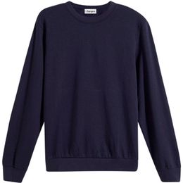 bonprix Herren Sweatshirt "Sweatshirt", blau, Gr. 52, Sweatware, Obermaterial: 60% Baumwolle, 40% Polyester, Sweatshirts, Regular Fit, mit
