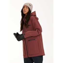 SOS Damen Skijacke "Silverton", rot, Gr. XS, unifarben, 84% Nylon, 16% Elasthan, Jacken, mit wasserabweisender Beschichtung