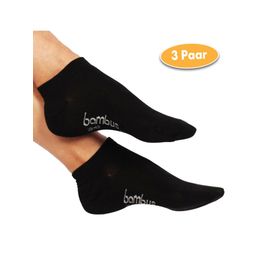 Damen Sneakersocken, 1, schwarz, 75% Viskose, 22% Polyamid, 3% Elasthan, Socken