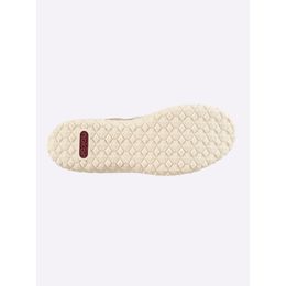 Rieker Damen Schn&uuml;rschuh, Gr. 40, beige, Lederimitat, Textil, Schuhe