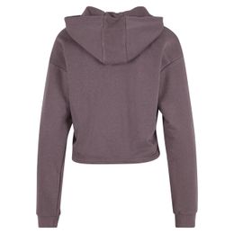 Urban Classics Damen Kapuzenpullover "Urban Classics Damen Ladies Oversized Cropped Light Terry Hoodie", lila, Gr. XL, unifarben, 35% Baumwolle, 35%
