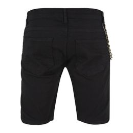 2Y Premium Herren Shorts "2Y Premium Herren 2Y Jeans Shorts", schwarz, Gr. 33, unifarben, 97% Baumwolle, 3% Elasthan, Hosen