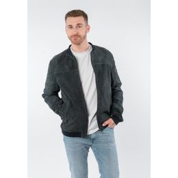 Mauritius Herren Lederjacke "MMSahol", grau, Gr. S, unifarben, Obermaterial: 100% Schafsleder. Futter: 100% Baumwolle. &Auml;rmelfutter: 100% Polyester,