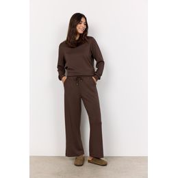 soyaconcept Damen Jogger Pants "SC-BANU 33", braun, Gr. S, unifarben, Sweatware, Obermaterial: 48% Modal, 48% Polyester, 4% Elasthan, Hosen,