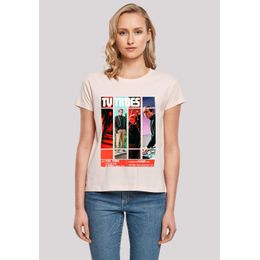 F4NT4STIC Damen T-Shirt "TV Times Patrick McGoohan The Prisoner 1967 Cover", pink, Gr. L, Obermaterial: 100% Baumwolle, Shirts, Premium Qualit&auml;t