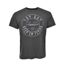 Top Gun Herren T-Shirt "TG20212109", grau, Gr. XXL, Obermaterial: 100% Baumwolle, Shirts