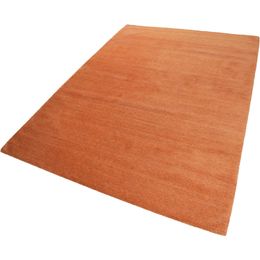 Teppich Esprit, B:200cm H:20mm L:200cm, orange, Kunstfaser, Wohnzimmer, Teppiche, "Loft ESP-4223", Wohnzimmer, gro&szlig;e Farbauswahl, sehr weicher Flor,