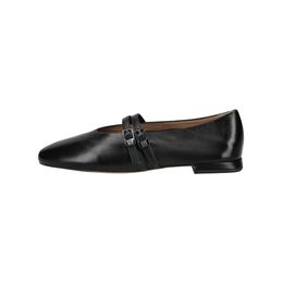 H&ouml;gl H&Ouml;GL Damen Riemchenballerina "H&ouml;gl Ballerinas Glattleder", Gr. 39, schwarz, Glattleder, Schuhe